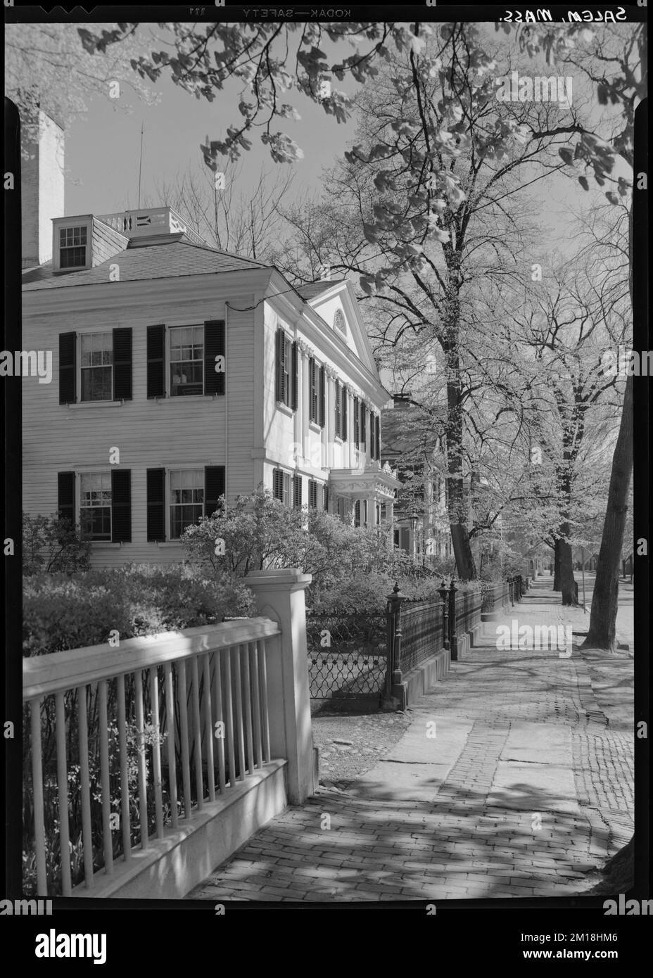Street scene , Architecture, Dwellings, Sidewalks. Samuel Chamberlain ...