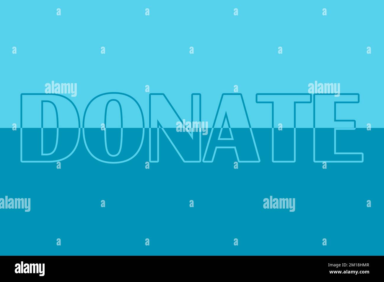 Donate, icon. Logo. Colorful typography banner with single word. Text ...