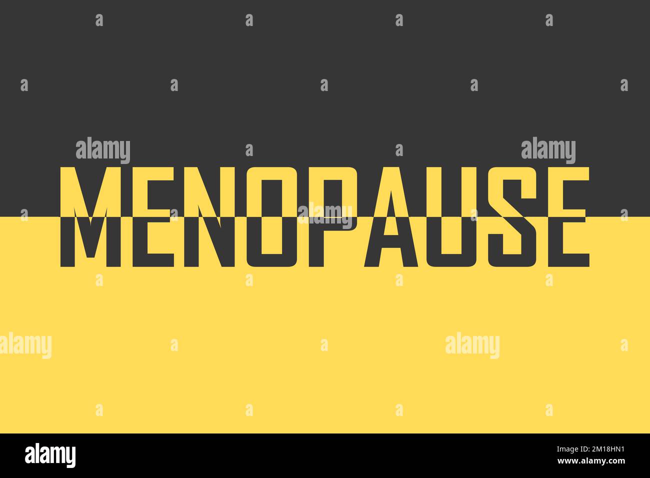 Menopause, icon. Logo. Colorful typography banner with single word ...