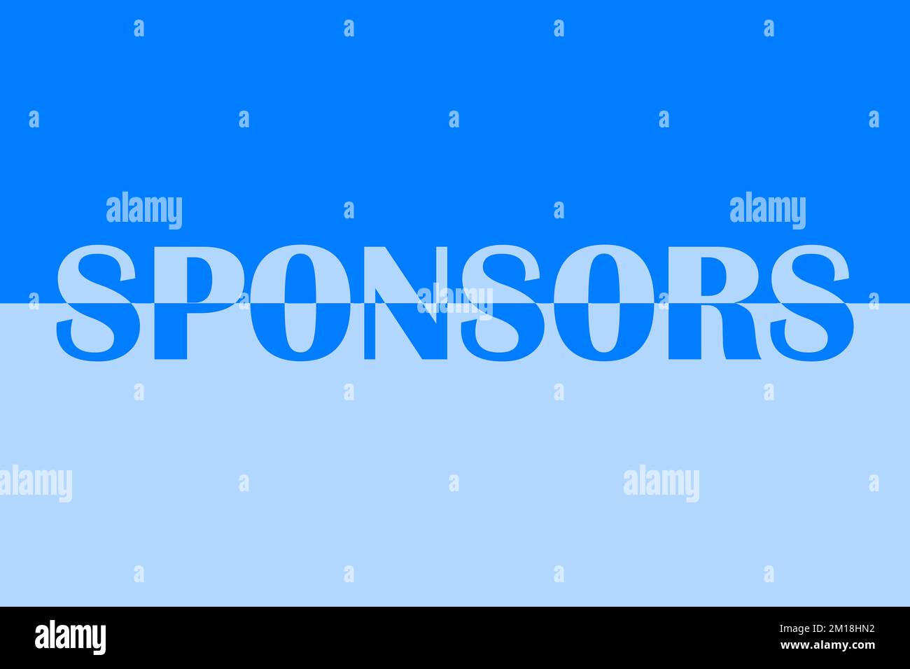 Sponsors, icon. Logo. Colorful typography banner with single word. Text ...