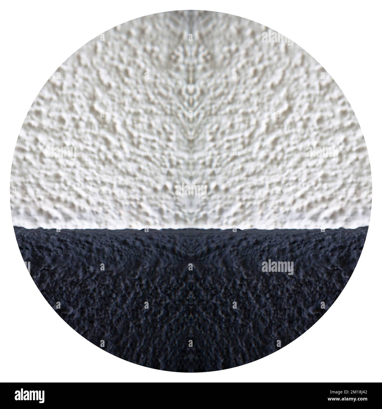 Black and white colored wall texture with rough surface, two color ...