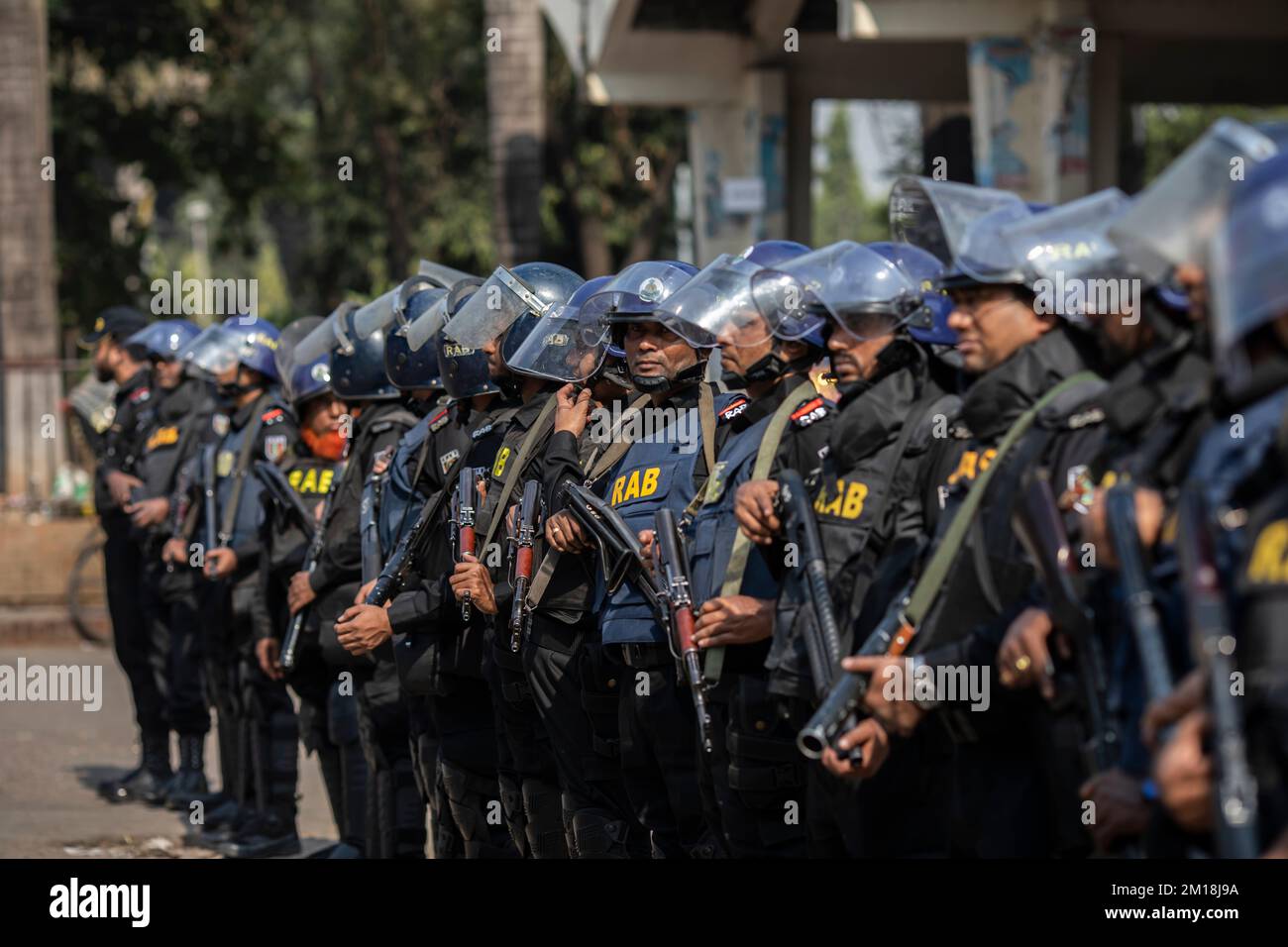Dhaka, Bangladesh. 10th Dec, 2022. Bangladesh's Rapid Action Battalion ...