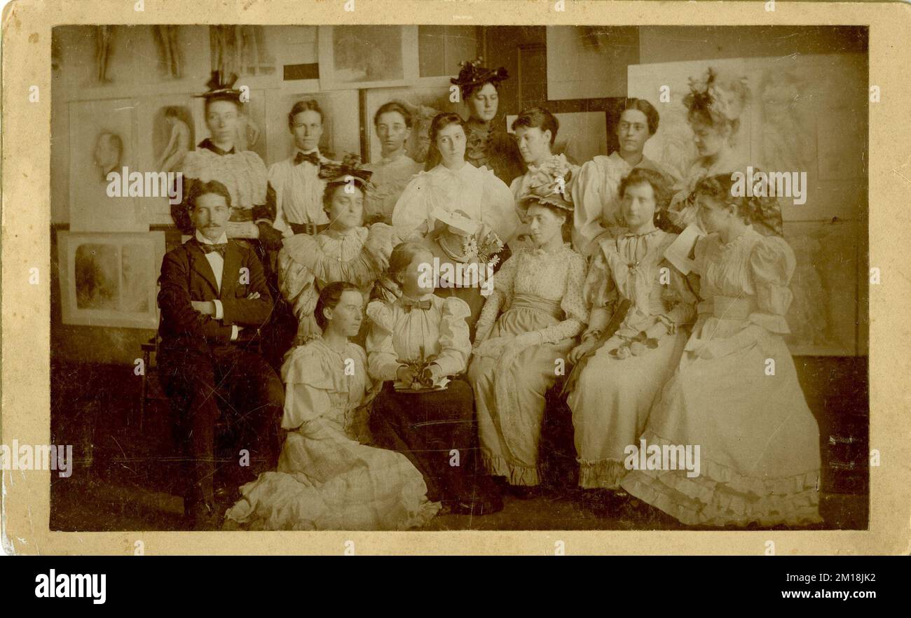 Students with faculty after graduation of 1894 , Teachers, Students ...