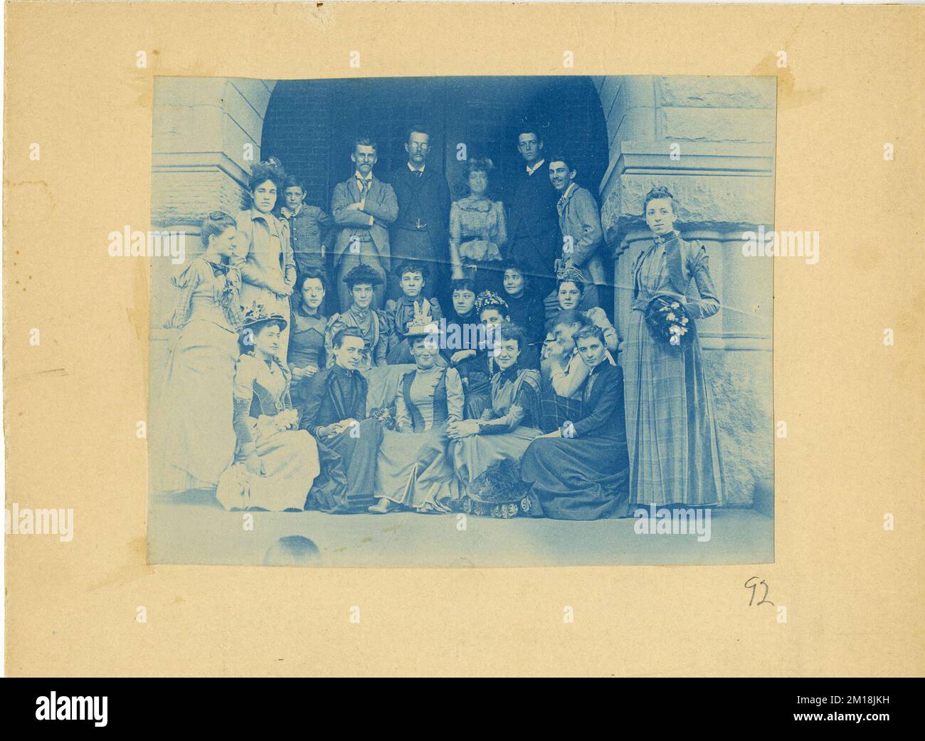 Students with faculty on steps of Newbury/ Exeter building , Teachers ...