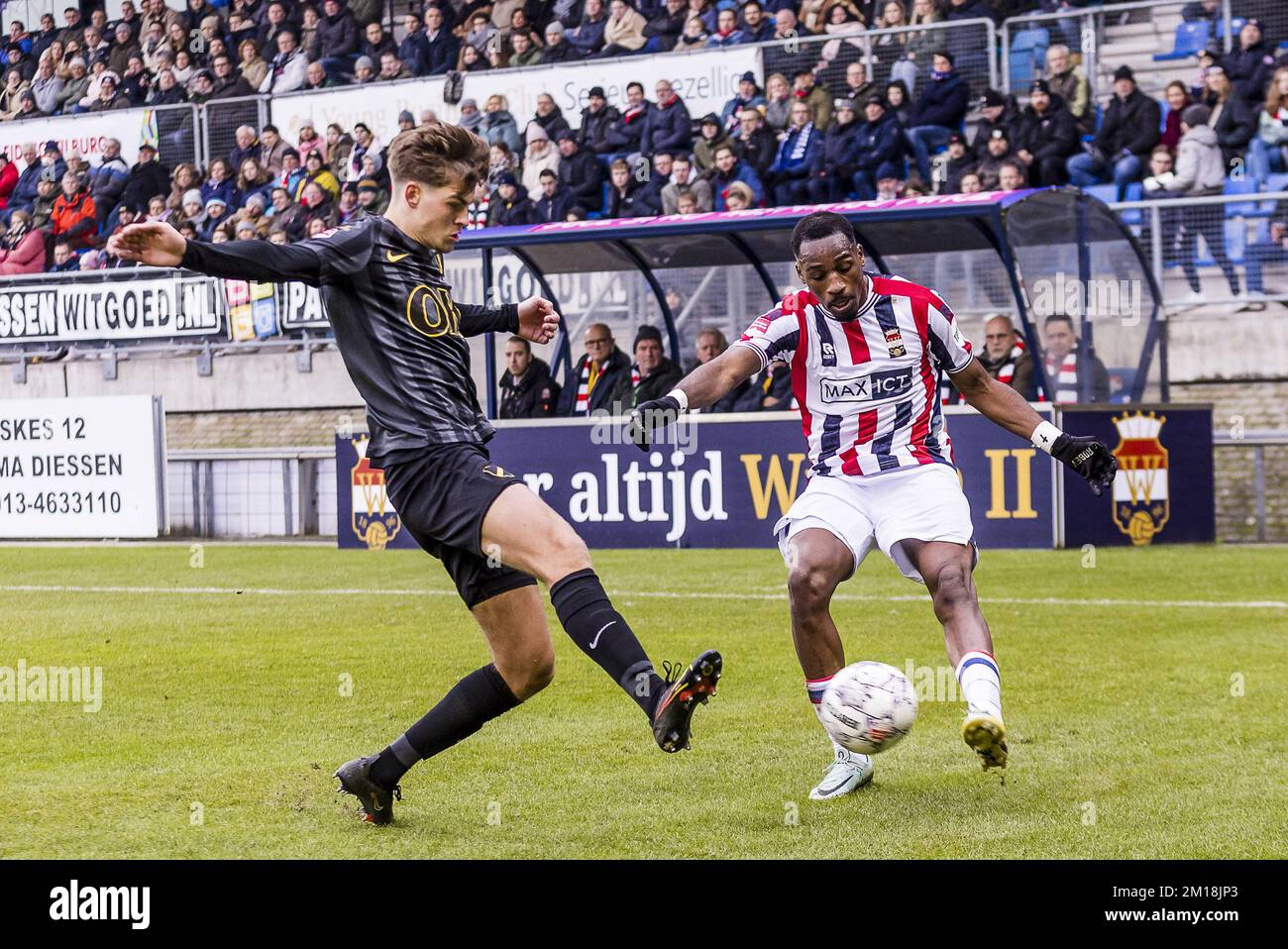 Netherlands. 11th Dec, 2022. TILBURG - 11-12-2022. Willem II - NAC ...
