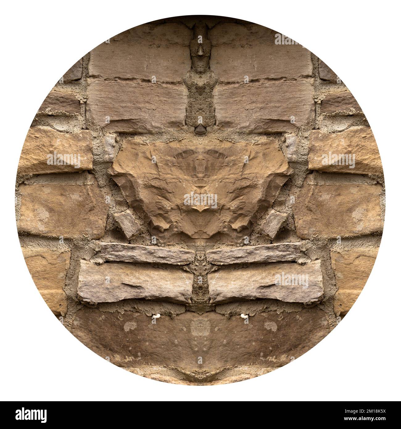 Sturdy yellow and beige cut stone wall, good for backgrounds, seamless ...