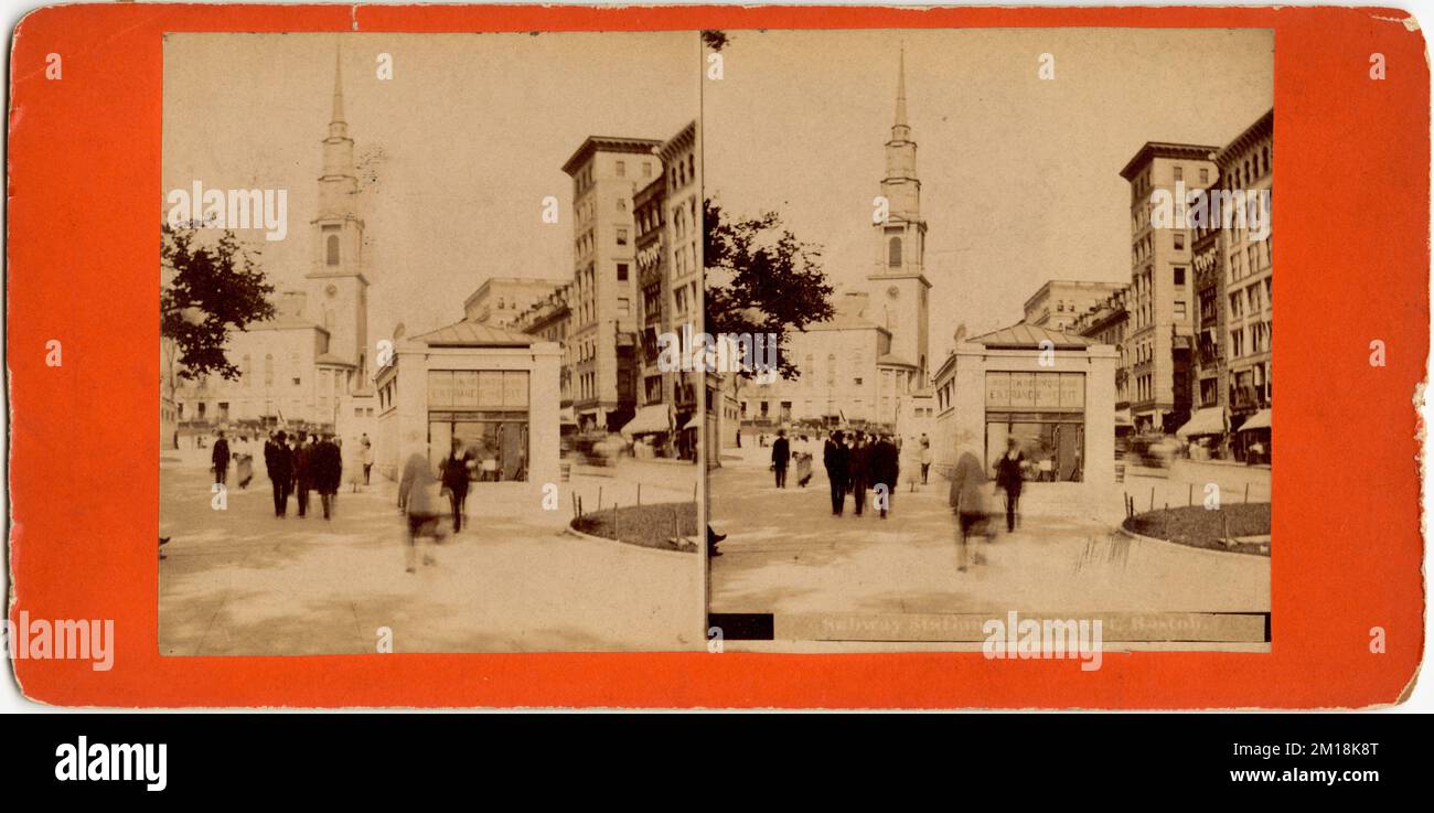 Subway station, Park St., Boston , Subway stations Stock Photo - Alamy