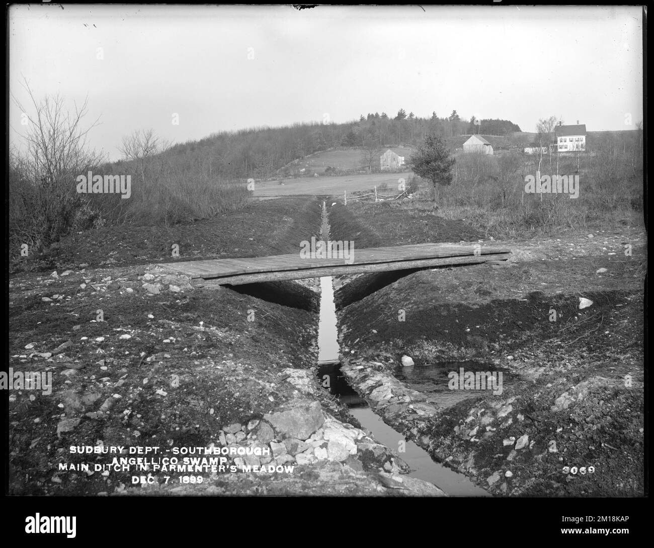 Sudbury Department, Angellico Swamp, main ditch in Parmenter's Meadow ...