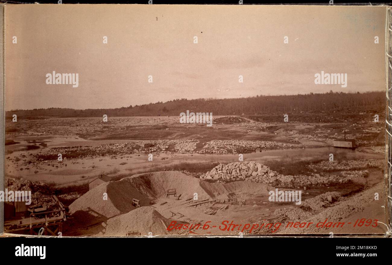 Sudbury Department, Hopkinton Reservoir, stripping near dam, Ashland ...