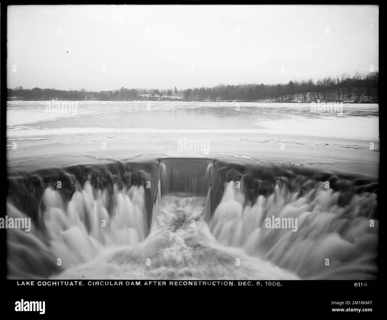 Sudbury Department, improvement of Lake Cochituate, Circular Dam after ...