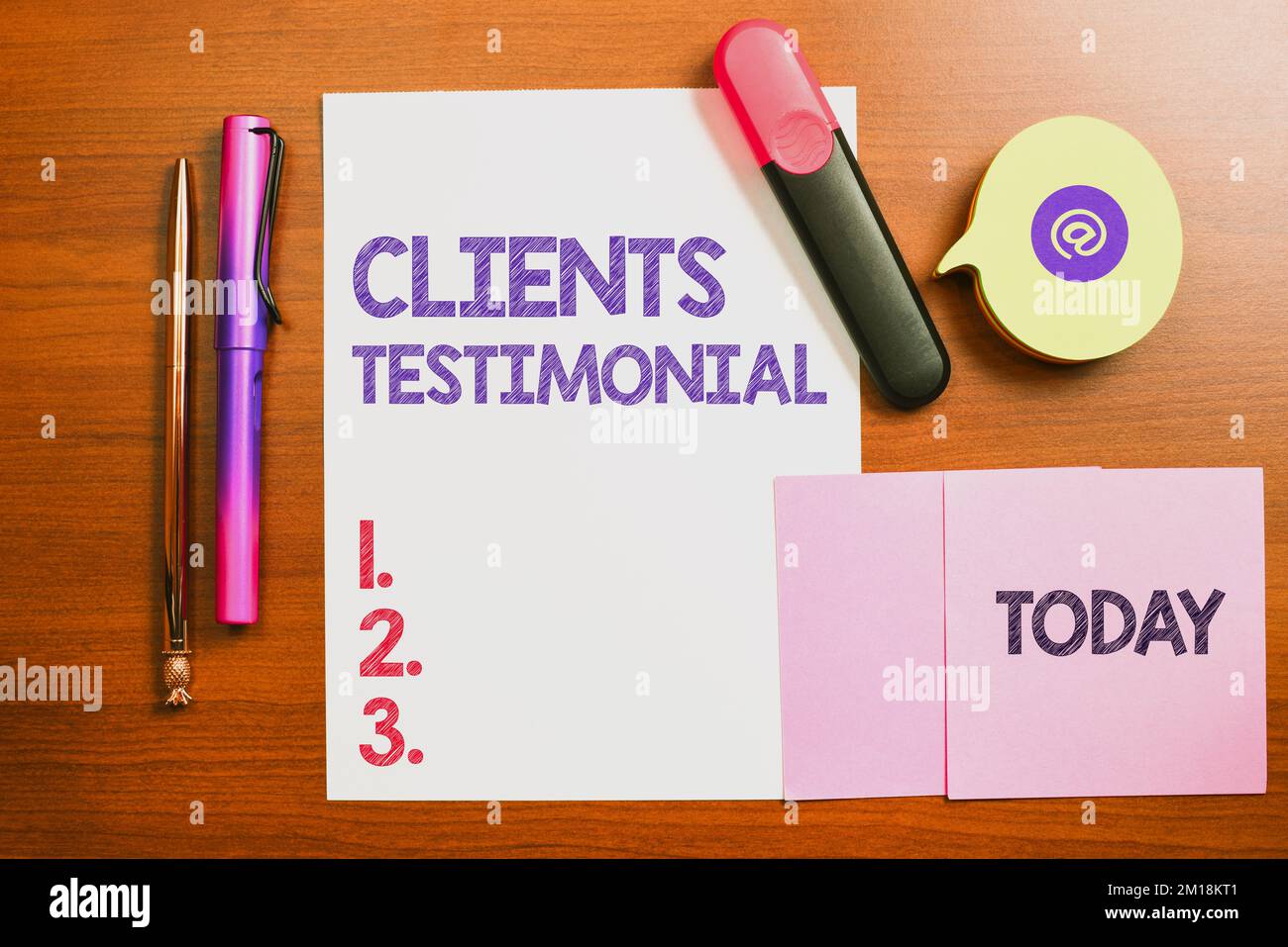 Conceptual display Clients Testimonial. Business approach Formal ...
