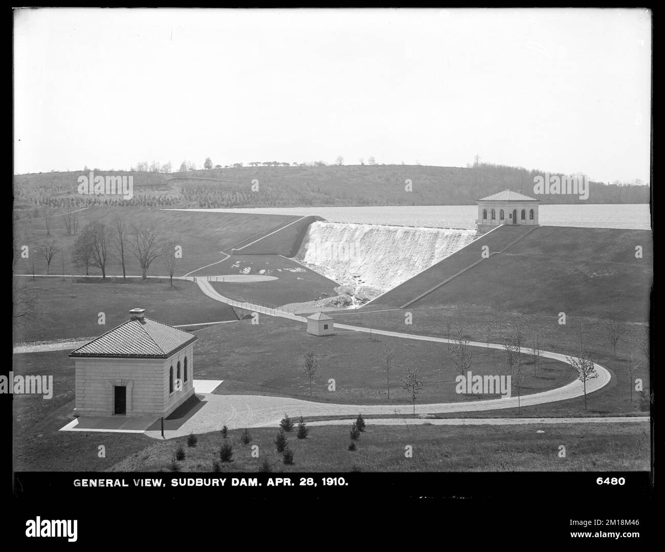 Sudbury Department, Sudbury Dam and Gatehouse, general view, with Meter ...