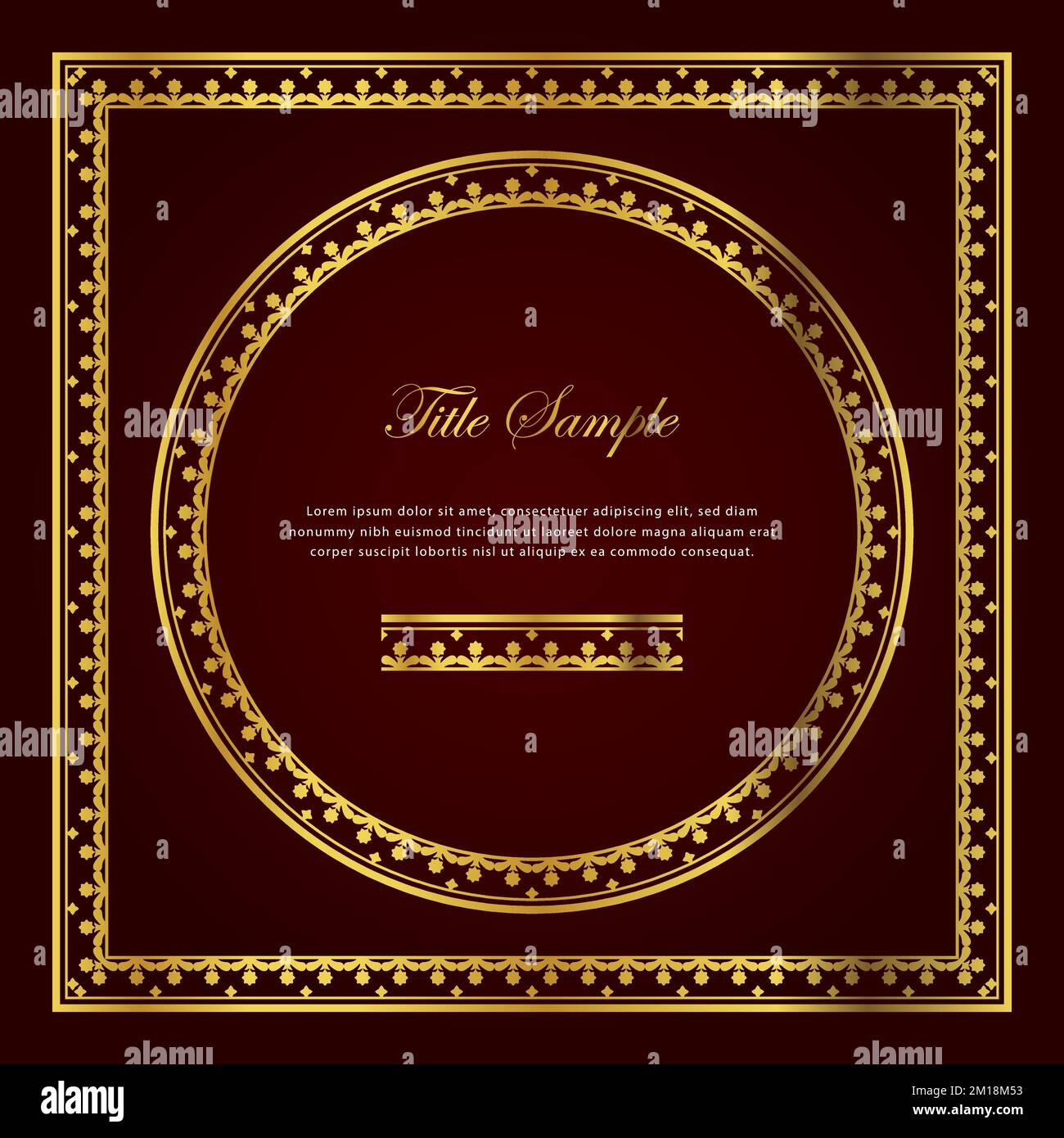 Luxury golden square and round frame set Stock Vector Image & Art - Alamy