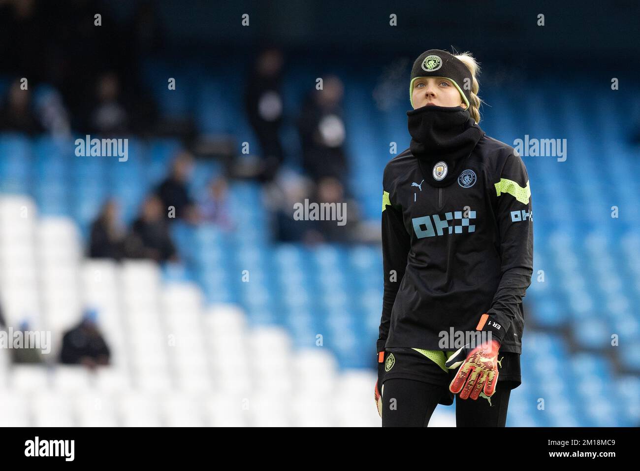 Ellie Roebuck #1 of Manchester City before the The FA Women's Super ...