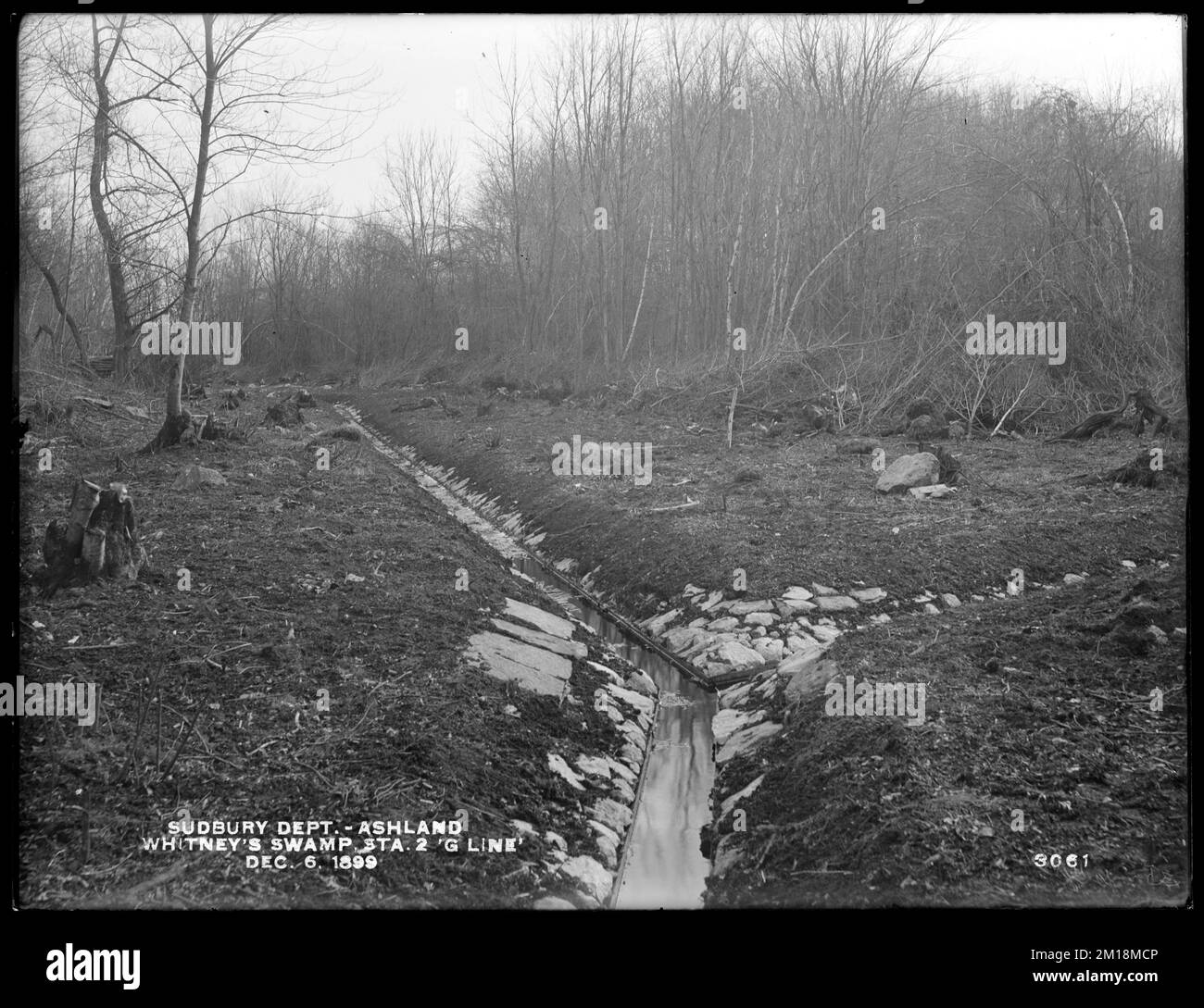 Sudbury Department, Whitney's Swamp, drainage ditch, station 2, G Line ...