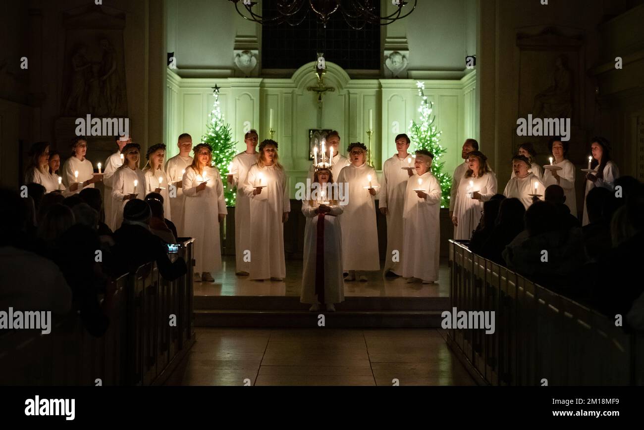 London, UK. 10th December, 2022. Sankta Lucia celebrations at St John’s ...