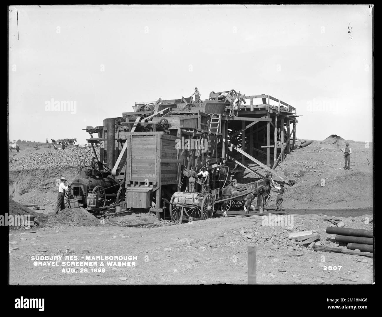 Sudbury Reservoir, Marlborough Brook Filters, gravel screener and ...