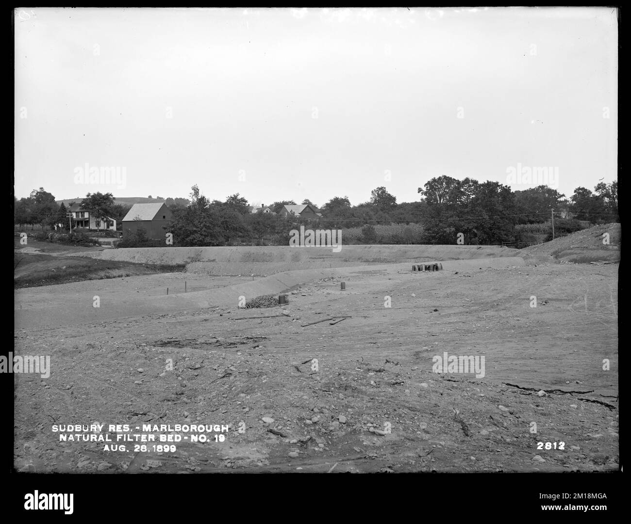 Natural water purification system Black and White Stock Photos & Images ...