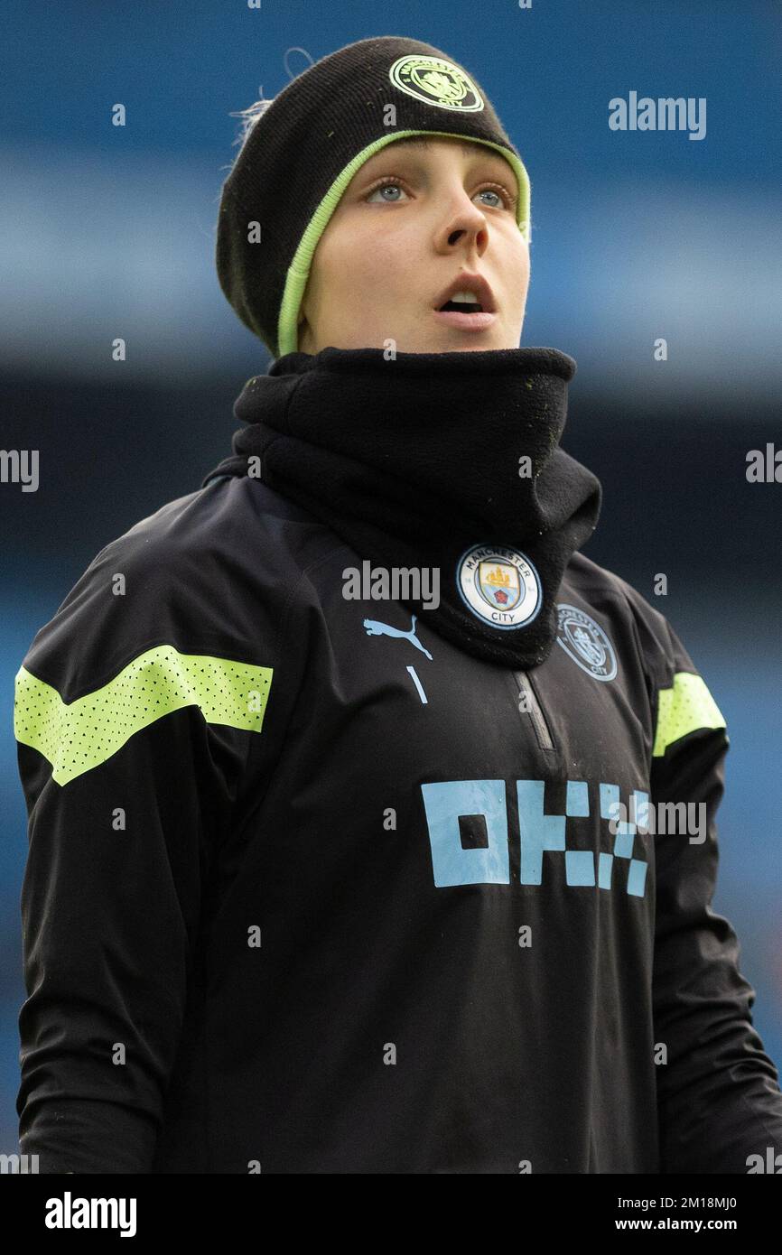 Ellie Roebuck #1 of Manchester City before the The FA Women's Super ...