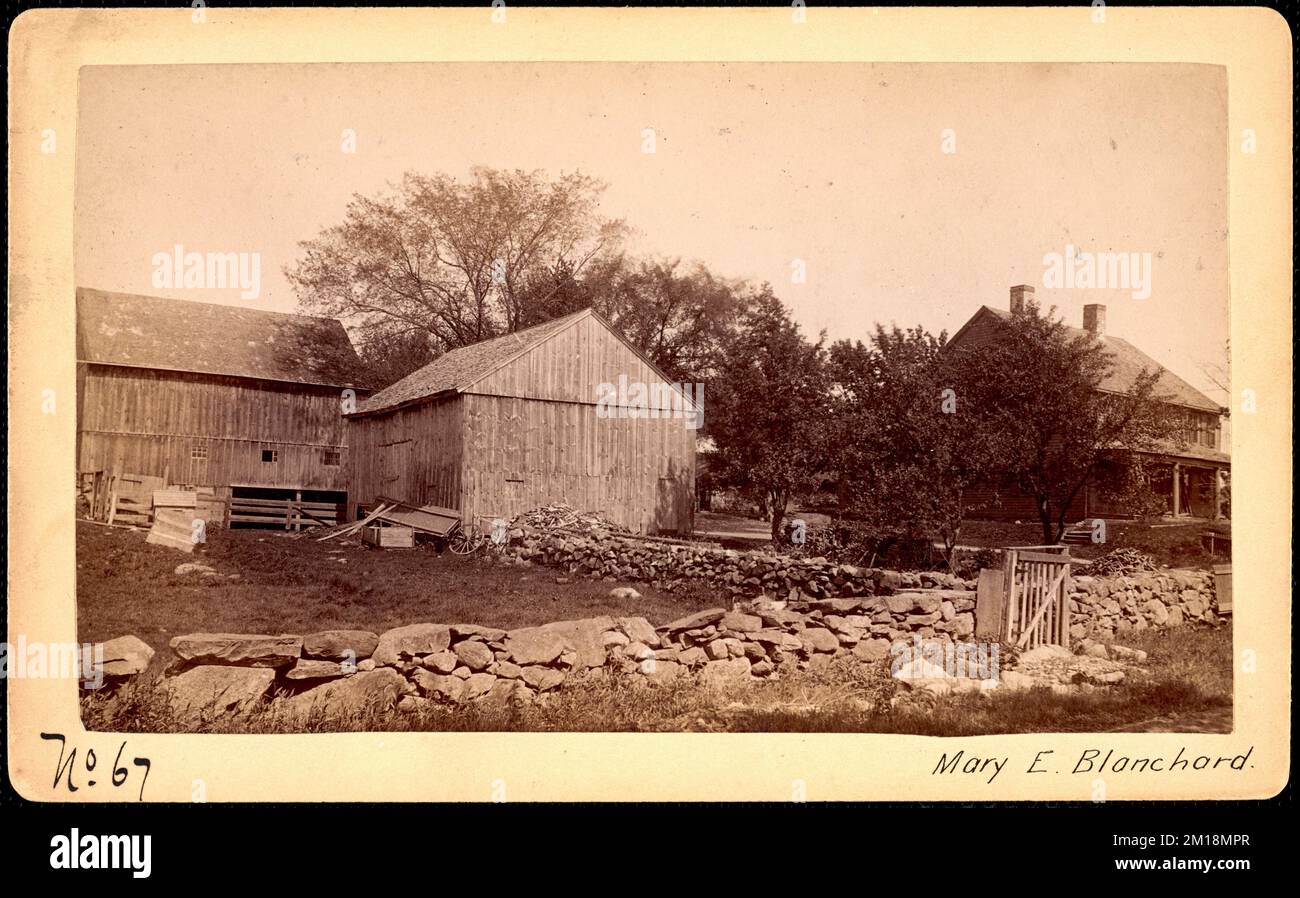 Sudbury Reservoir, real estate, Mary E. Blanchard, house and barn ...