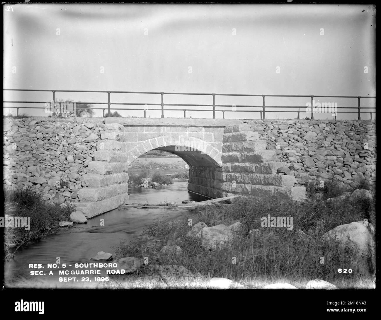 Sudbury Reservoir, Section A, stone arch culvert at McQuarrie Road ...