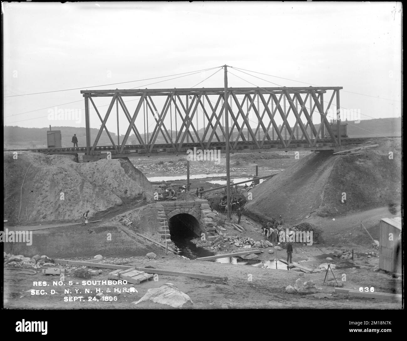 Sudbury Reservoir, Section D, trestle of New York, New Haven & Hartford ...