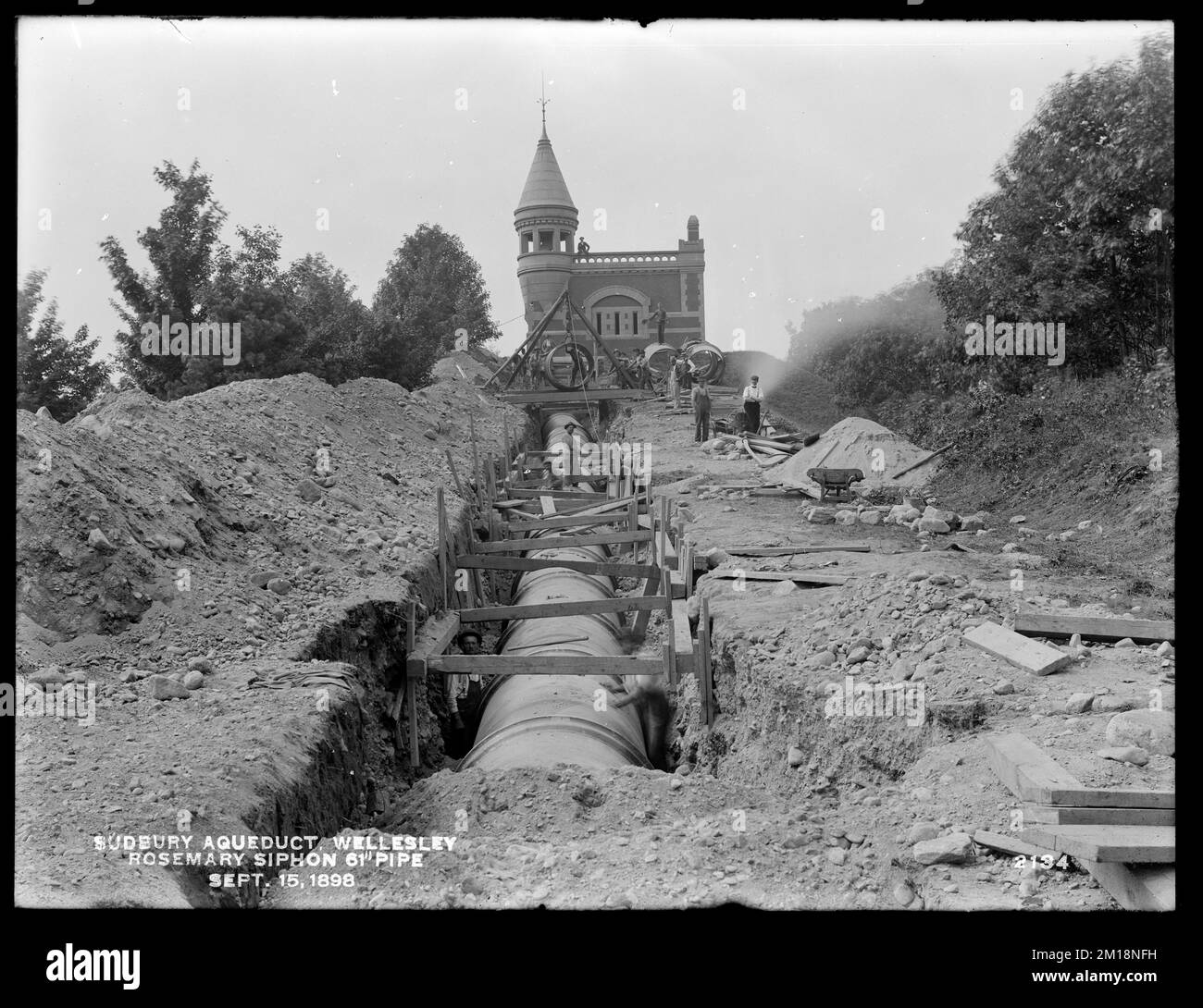 Sudbury Reservoir, Sudbury Aqueduct, Rosemary Siphon, 61-inch pipe ...
