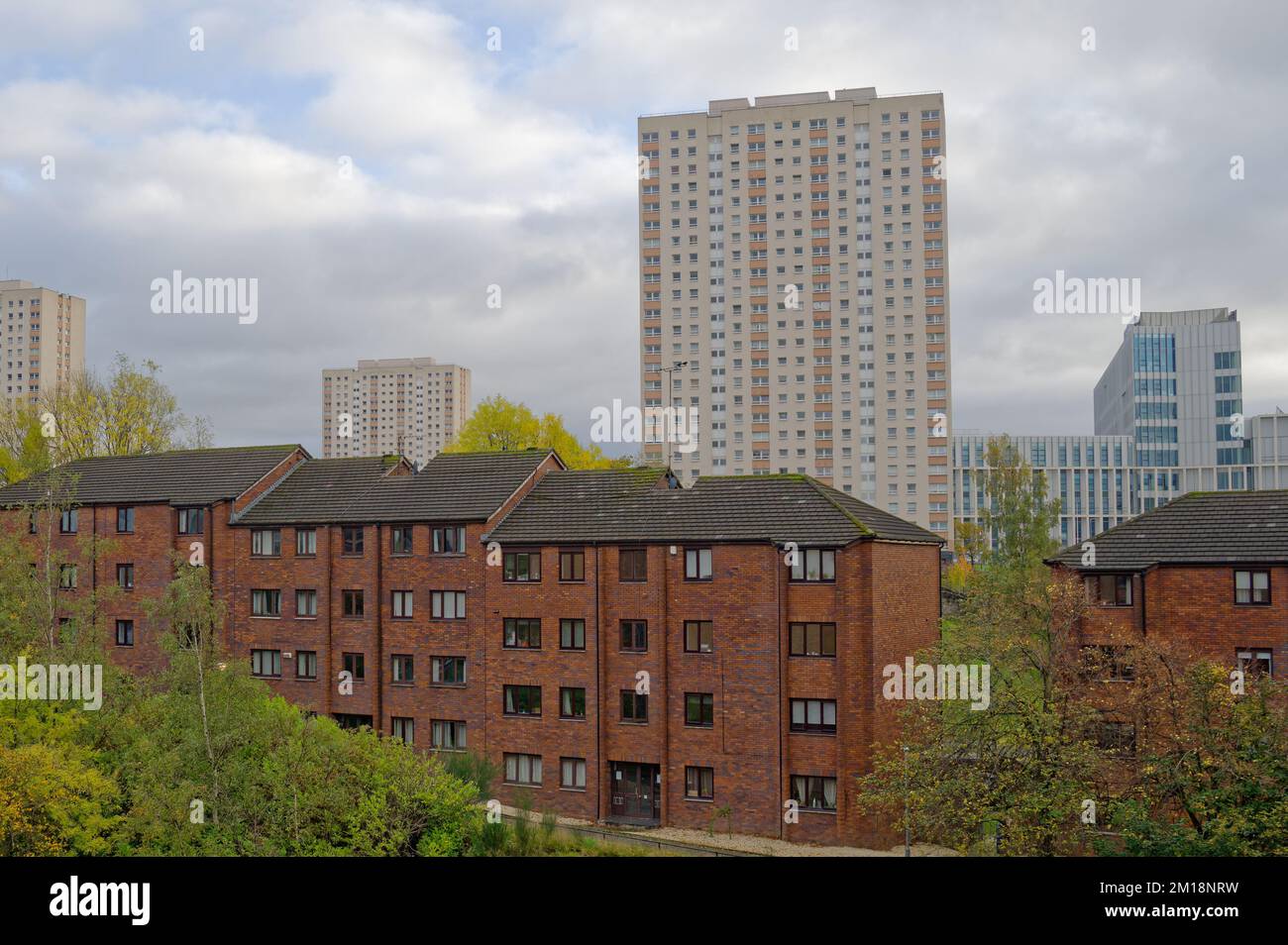 Council flats in poor housing estate with many social welfare issues in ...