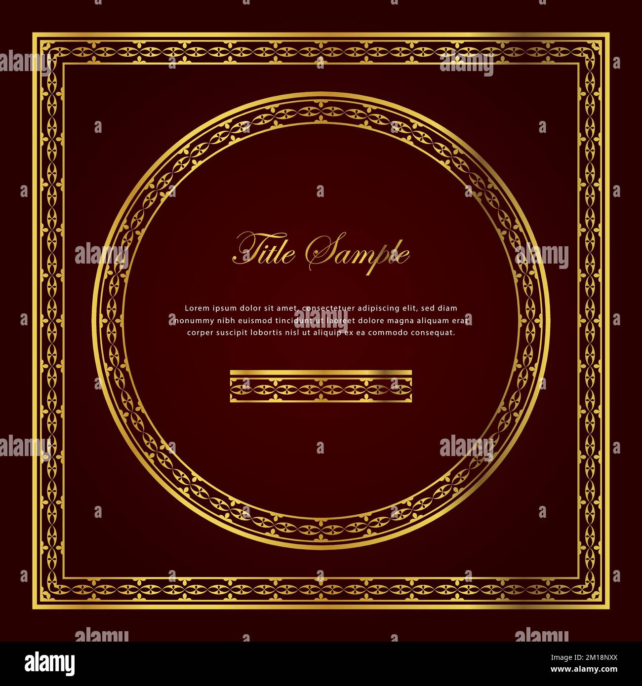 Luxury golden square and round frame set Stock Vector Image & Art - Alamy