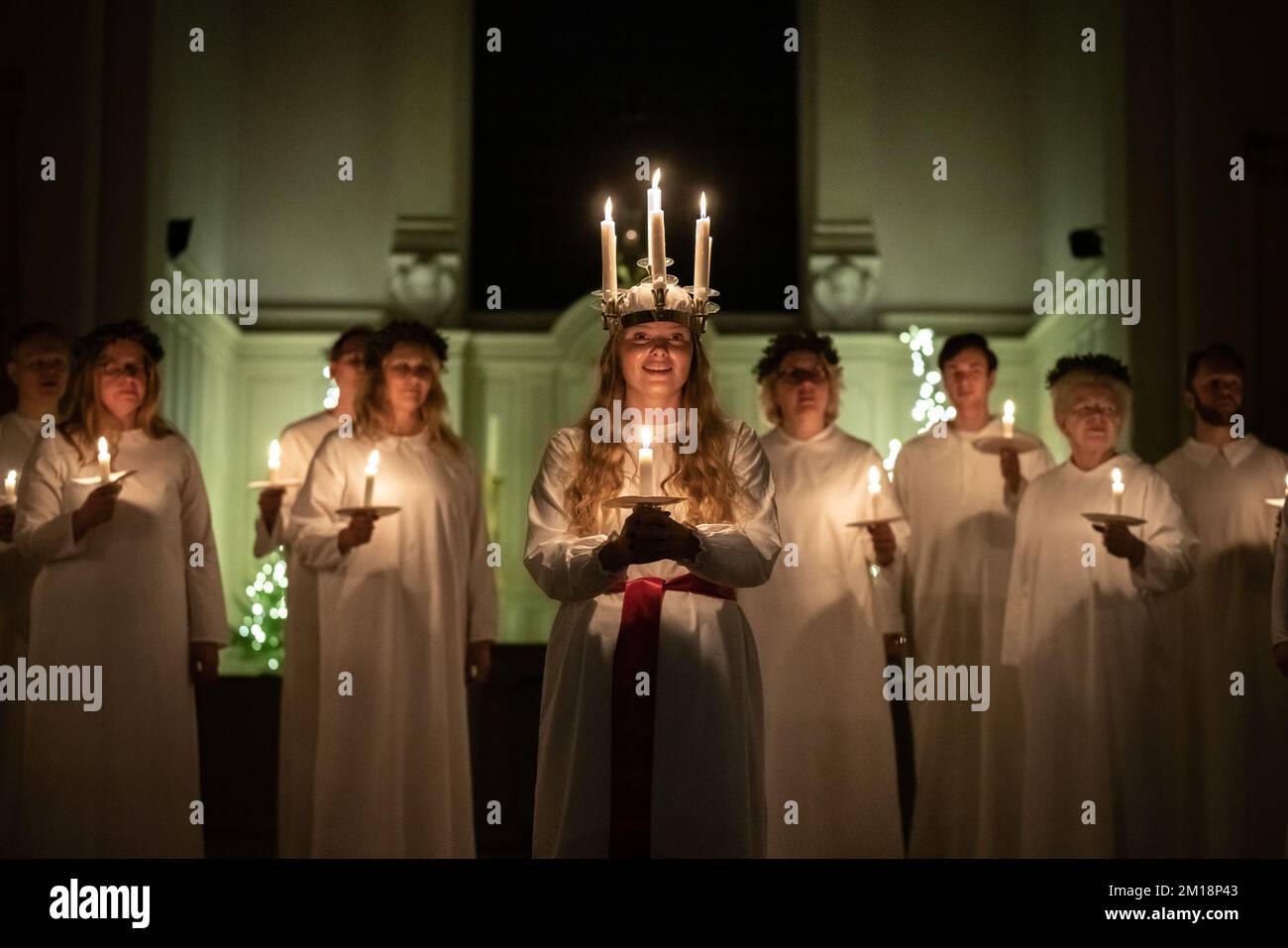 London, UK. 10th December, 2022. Sankta Lucia celebrations at St John’s ...
