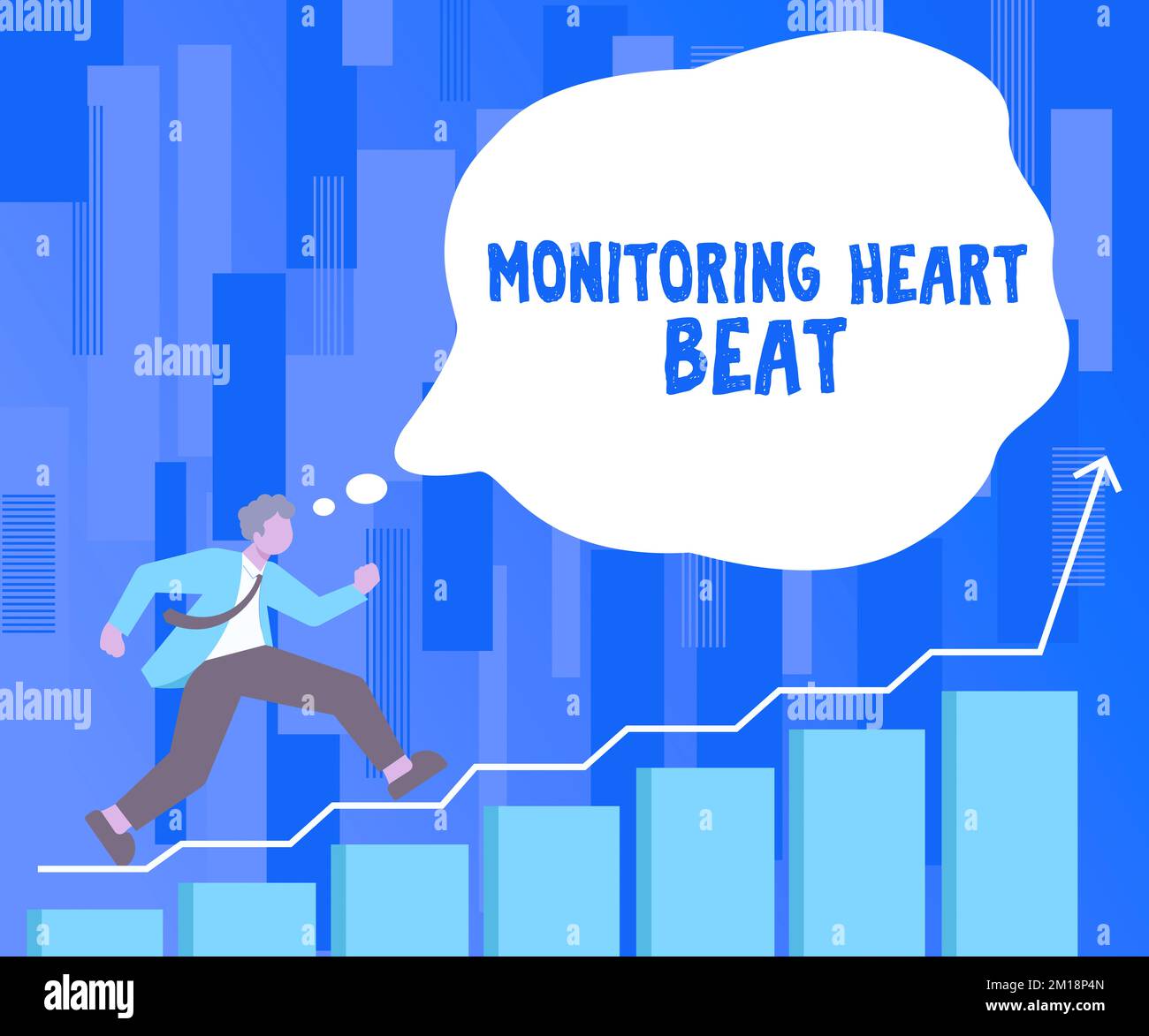 Hand writing sign Monitoring Heart Beat. Internet Concept Measure or ...