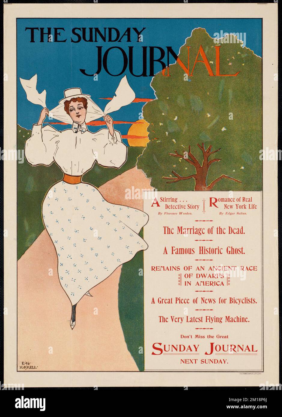 The Sunday journal , Walking, Periodicals Stock Photo - Alamy