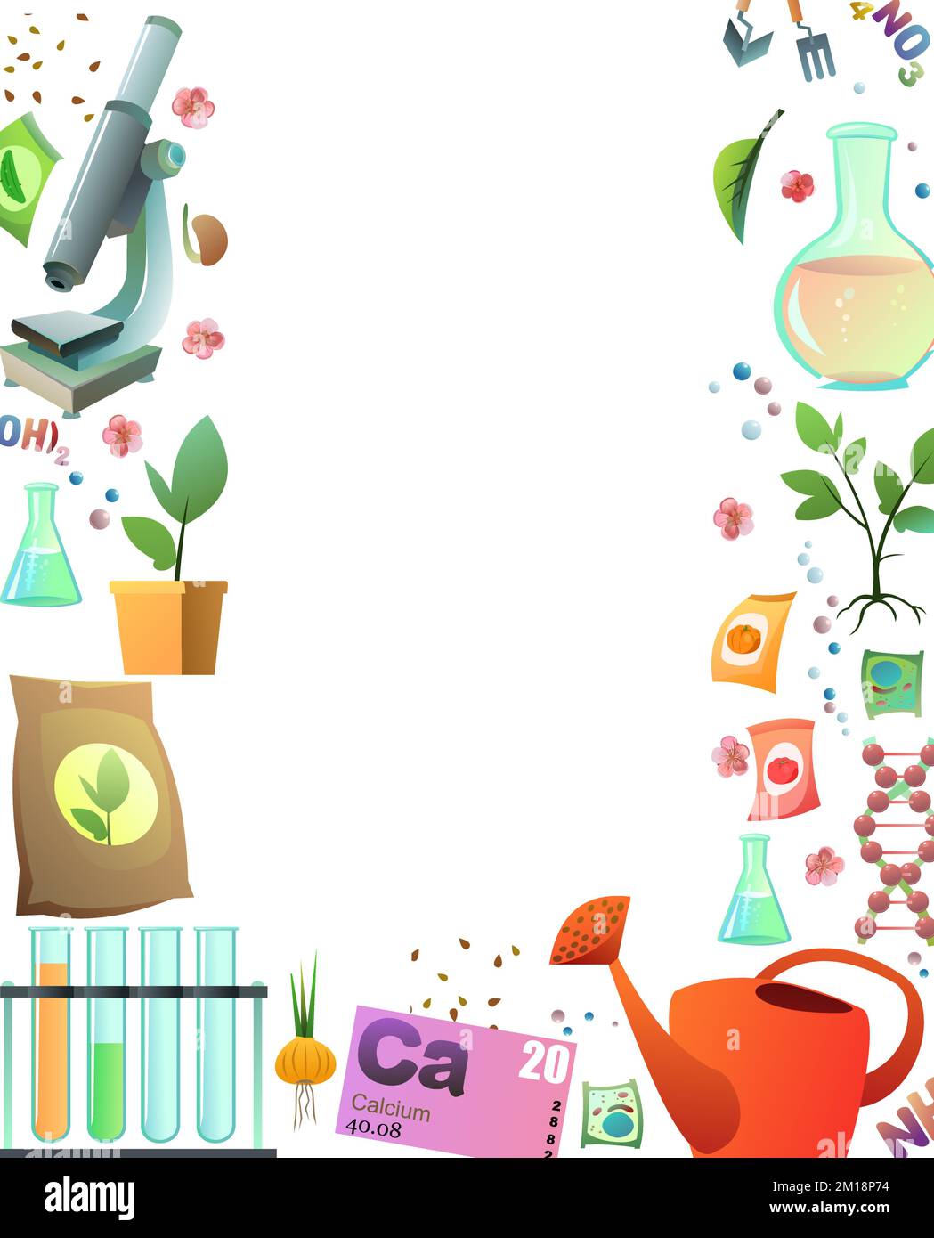 Border Chemistry and natural fertilizers along edge of image ...