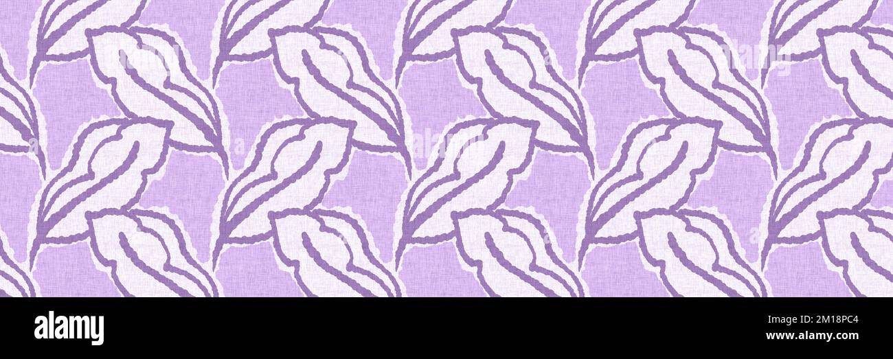 Gender neutral purple foliage leaf seamless raster border. Simple ...