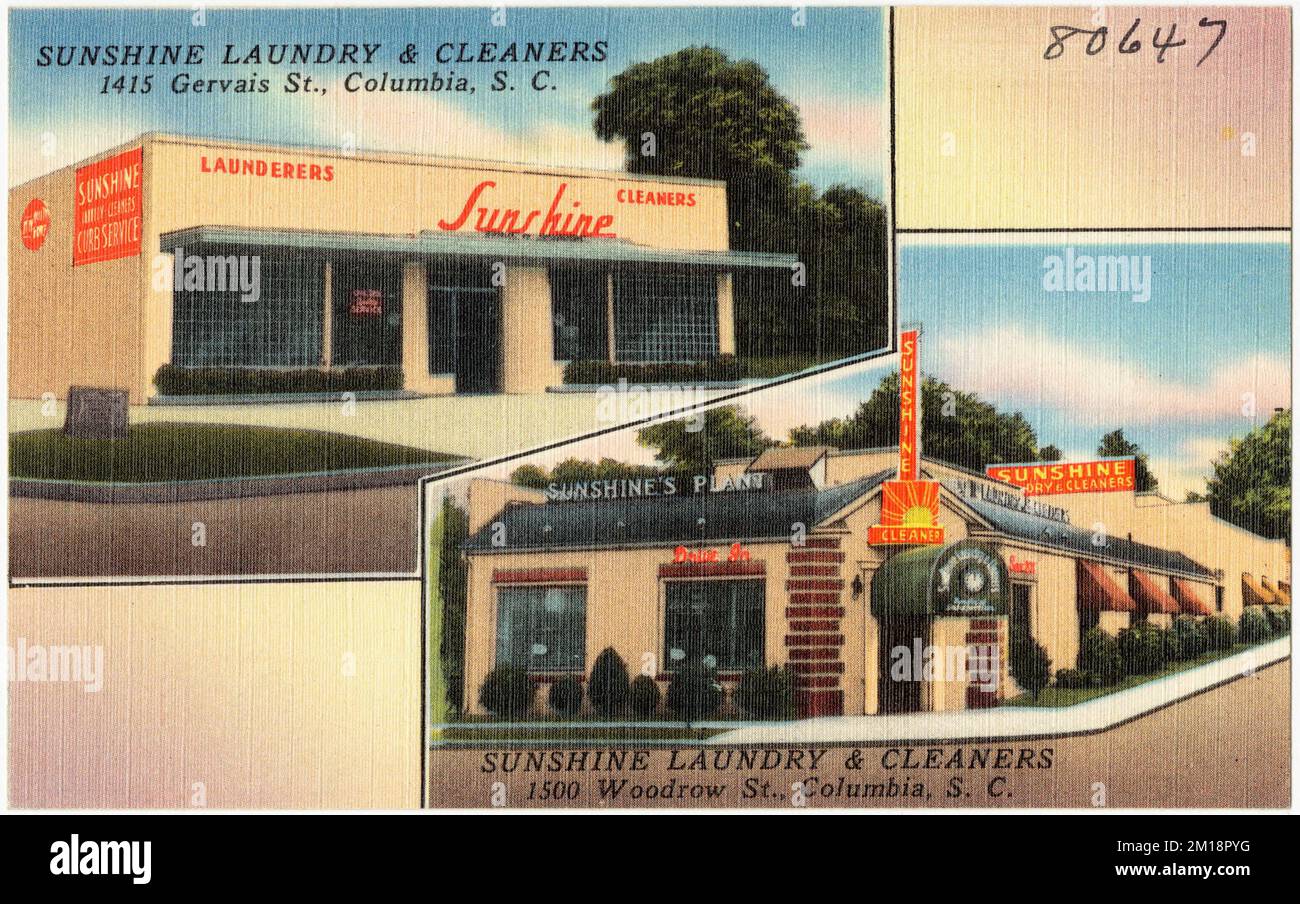 Sunshine Laundry & Cleaners, 1415 Gervais St., Columbia, S. C ...