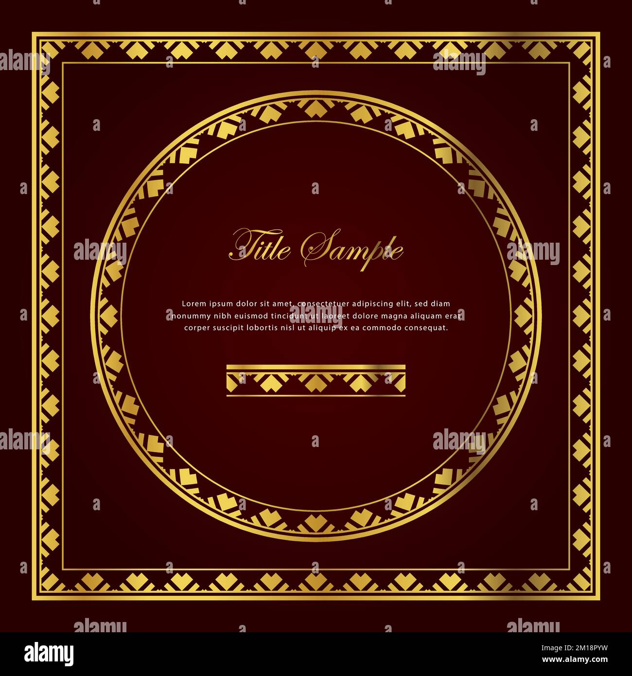 Luxury golden square and round frame set Stock Vector Image & Art - Alamy