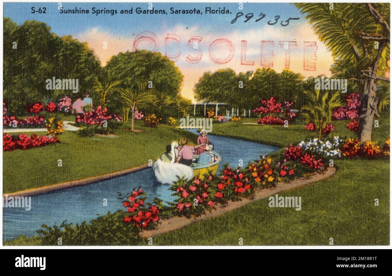 Sunshine springs and gardens, Sarasota, Florida , Parks, Tichnor ...