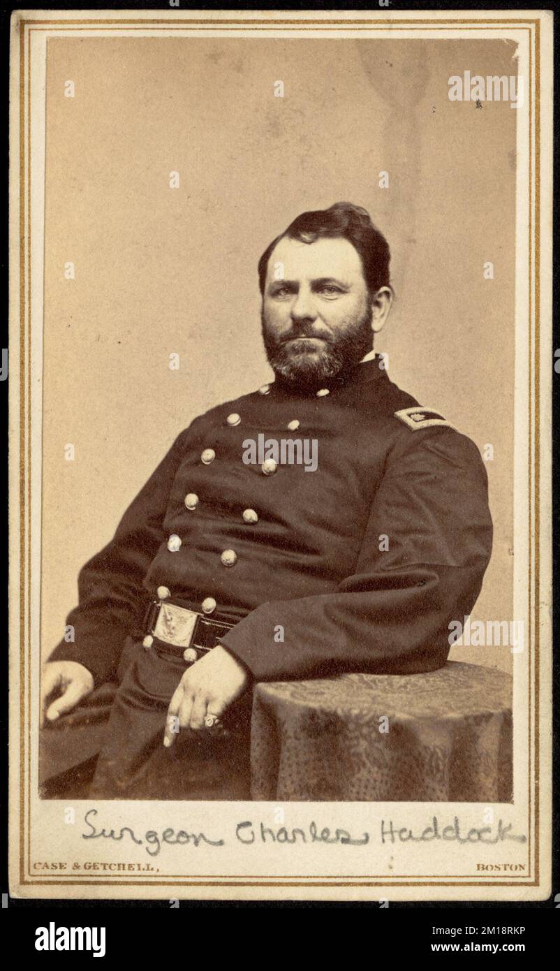 Surgeon Charles Haddock , Physicians, Military personnel, Carte de ...