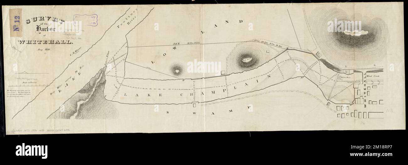 Survey of the harbor of Whitehall , Whitehall N.Y., Maps Norman B ...