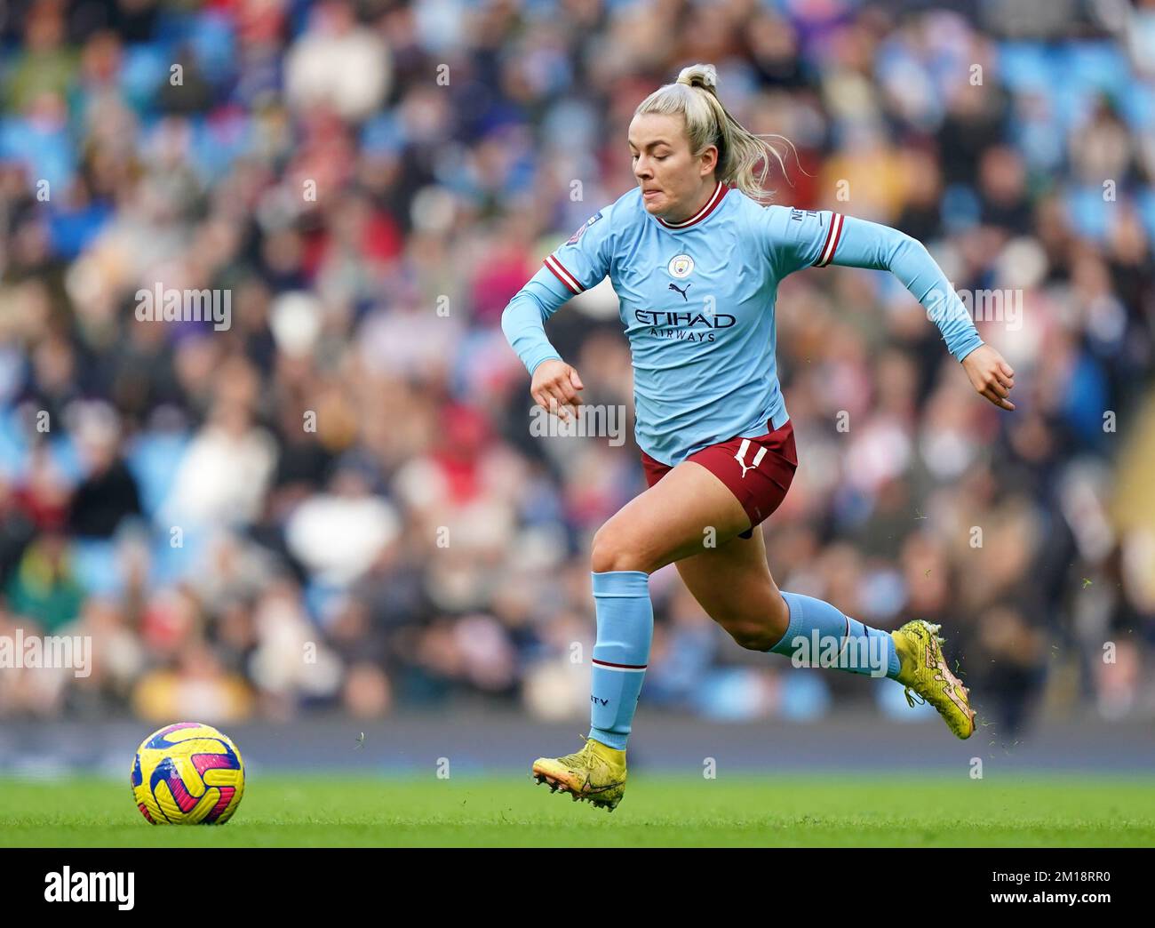 Manchester City's Lauren Hemp during the Barclays Women's Super League ...