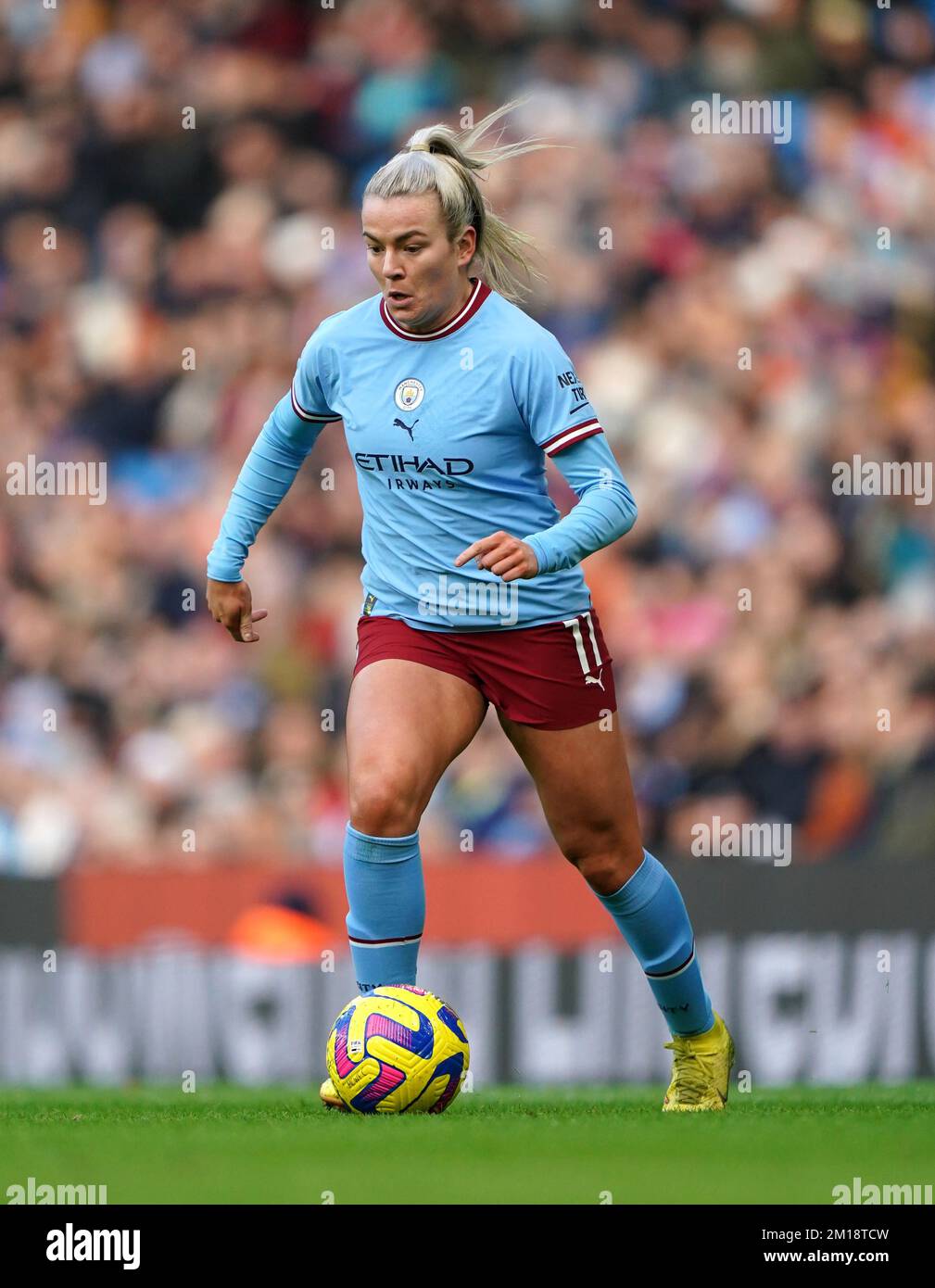 Manchester City's Lauren Hemp during the Barclays Women's Super League ...
