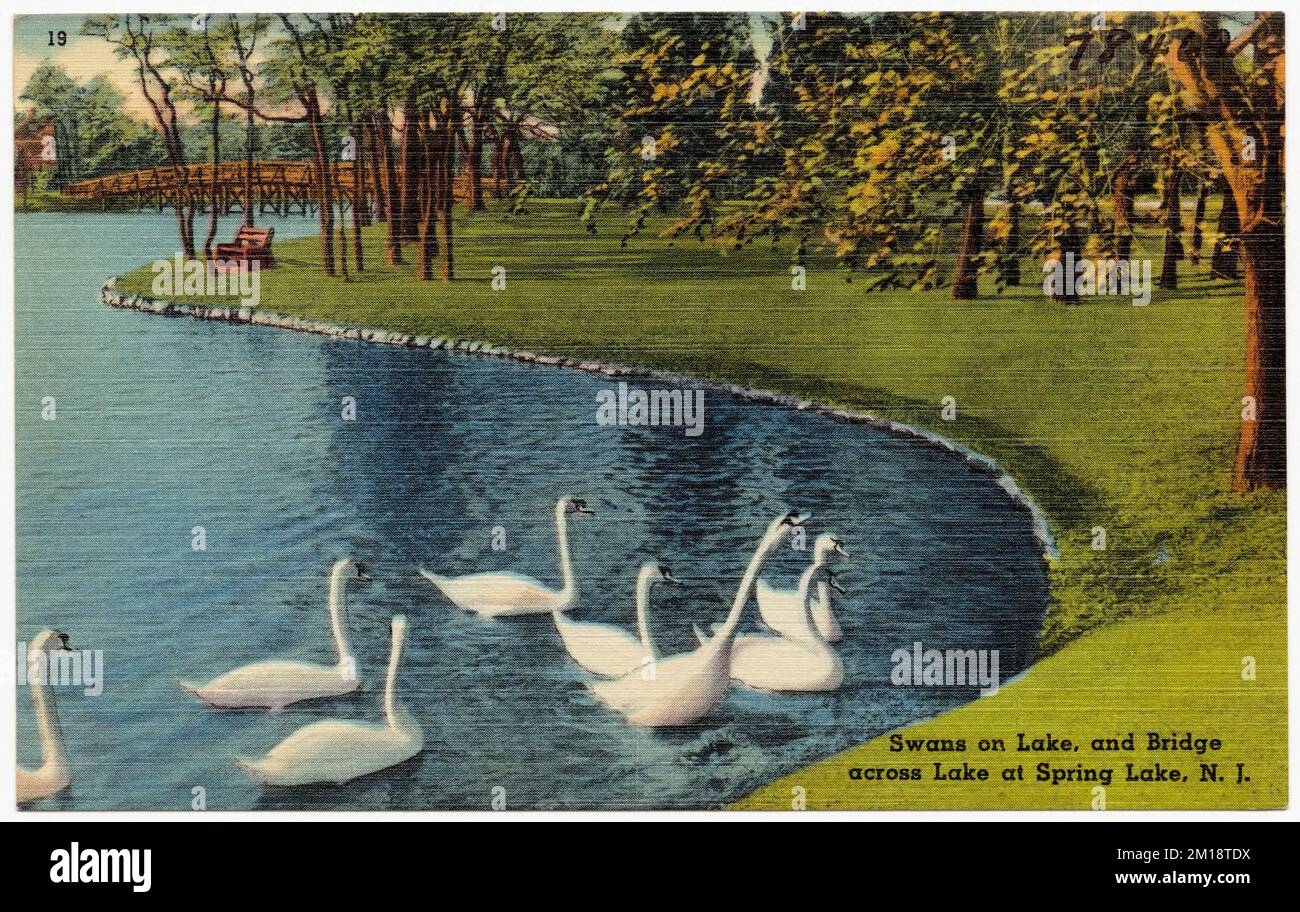 Bridge across lake Cut Out Stock Images & Pictures - Alamy