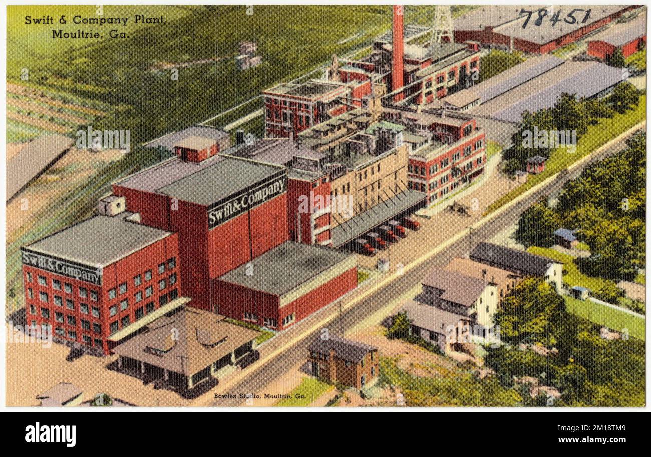 Swift & Company Plant, Moultrie, Ga. , Industrial facilities, Tichnor ...