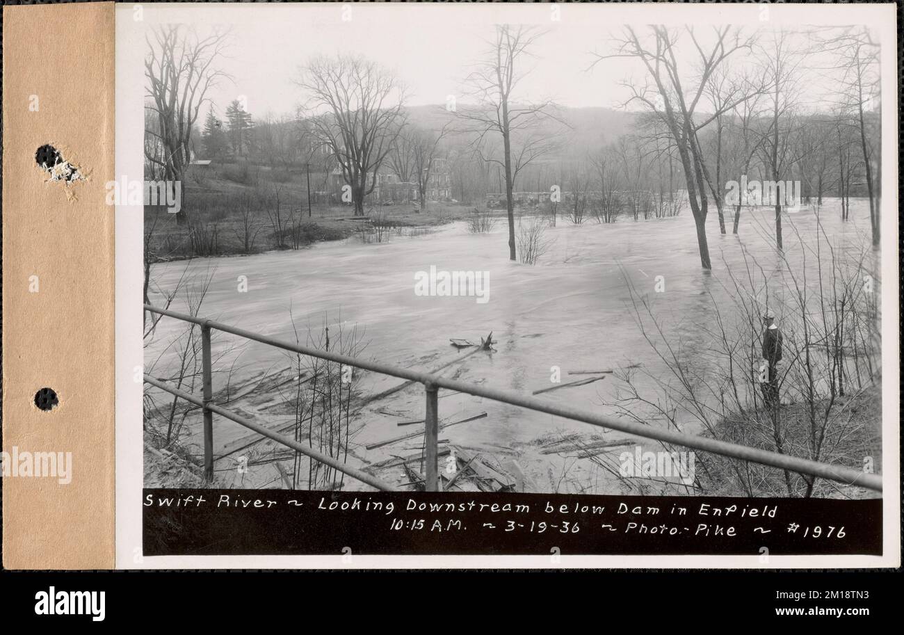 Swift River - downstream from dam at Enfield, Mass., Mar. 19, 1936 ...