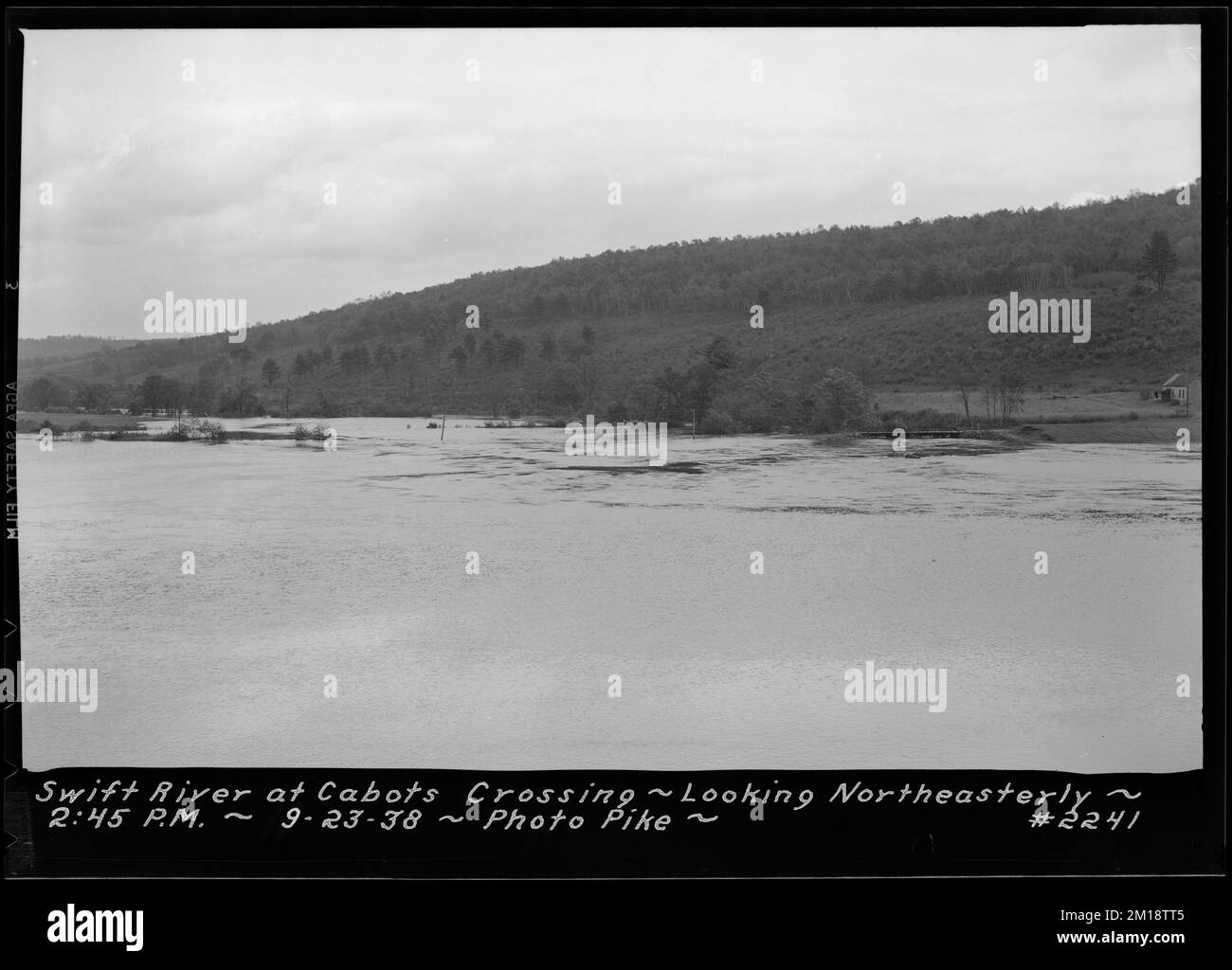 Swift River, flood photo, looking northeasterly at Cabot's crossing ...