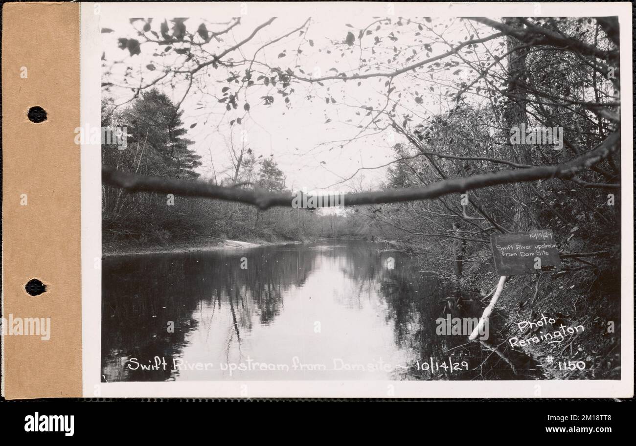 Swift River upstream from dam site, Swift River, Mass., Oct. 14, 1929 ...