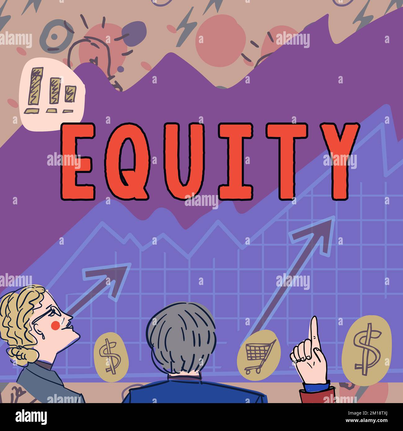 Handwriting text Equity. Business idea quality of being fair and ...