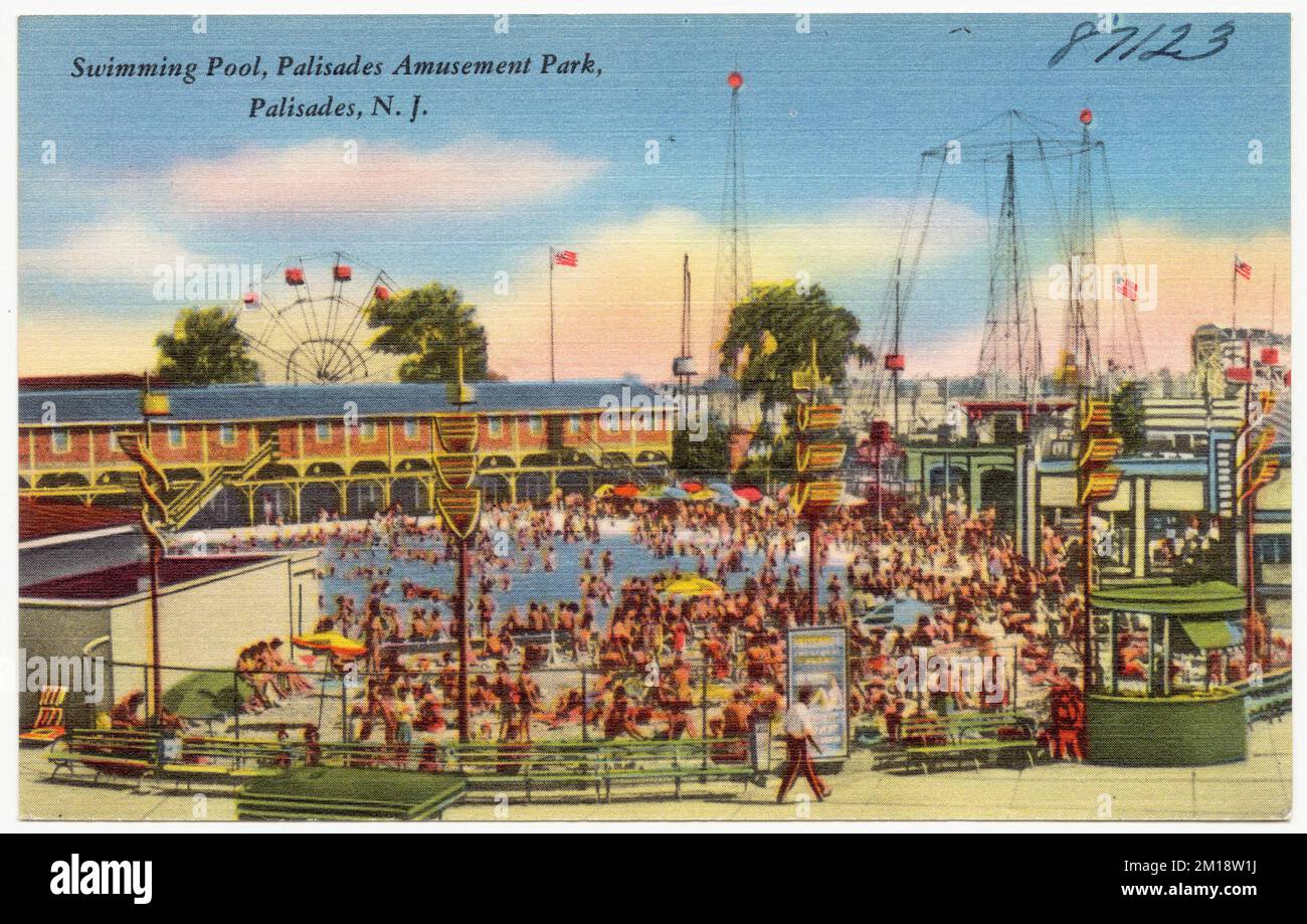 Swimming pool, Palisades Amusement Park, Palisades, N. J. , Amusement ...