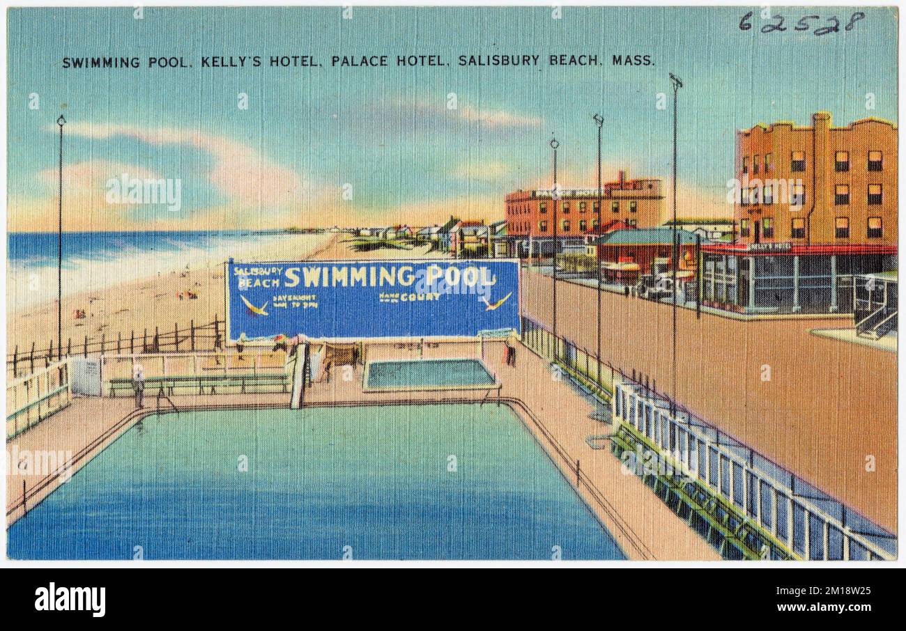 Swimming pool, Kelly's Hotel, Palace Hotel, Salisbury Beach, Mass ...