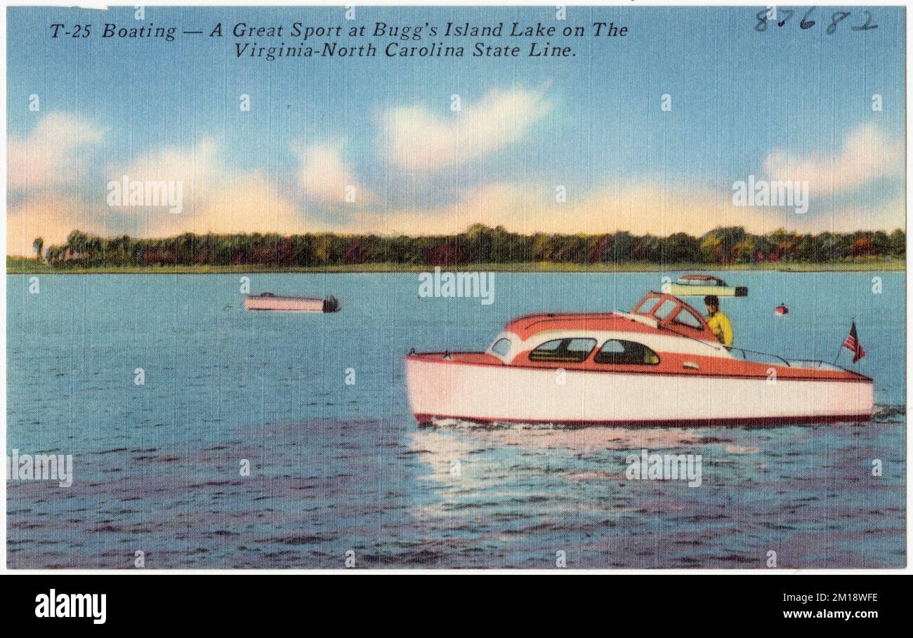 T-25. Boating -- A great sport at Bugg's Island Lake on the Virginia ...